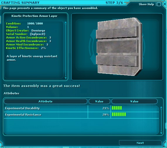 EiF Armor Crafting 101 | SWG: Empire in Flames
